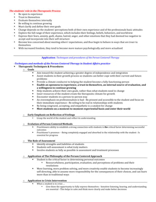 An Overview: Person Centered Therapy | PDF | Education