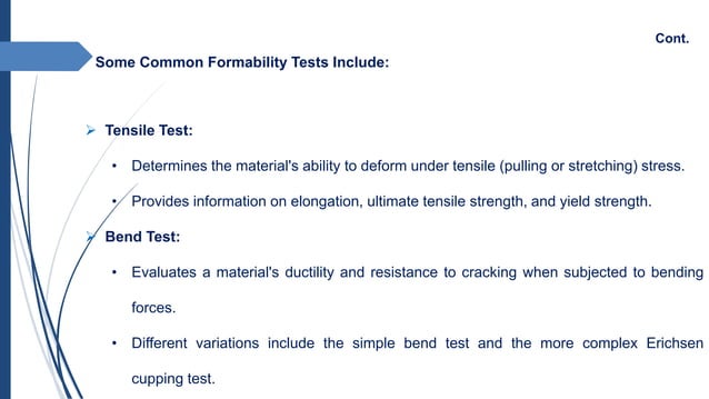 Formability and Fracture of Metals for Industries | PPTX | Physics ...