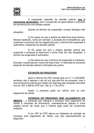 Formacao suspensao-extincao-processo | PDF