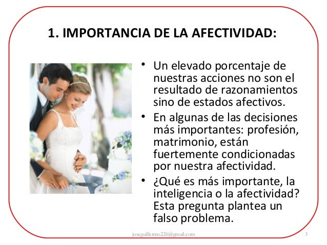 Formación de la afectividad 2