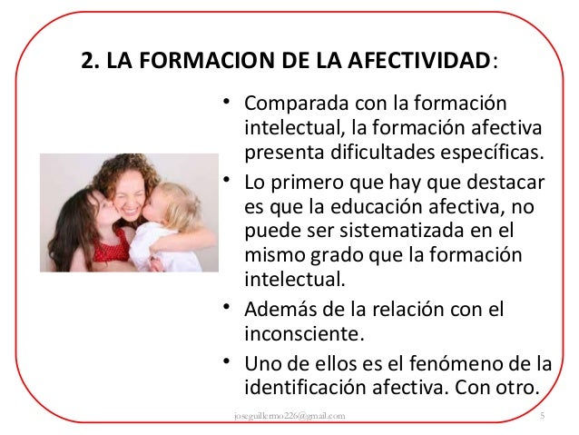 Formación de la afectividad 2
