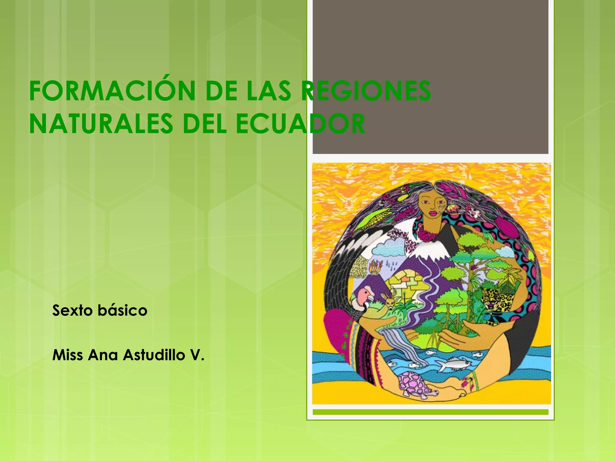 Formación de las regiones naturales del ecuador | PPT