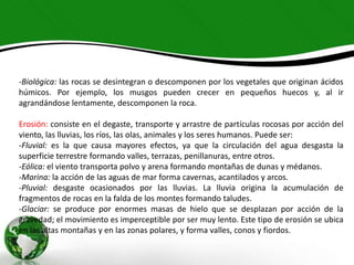 Formación del relieve en la corteza terrestre | PPTX