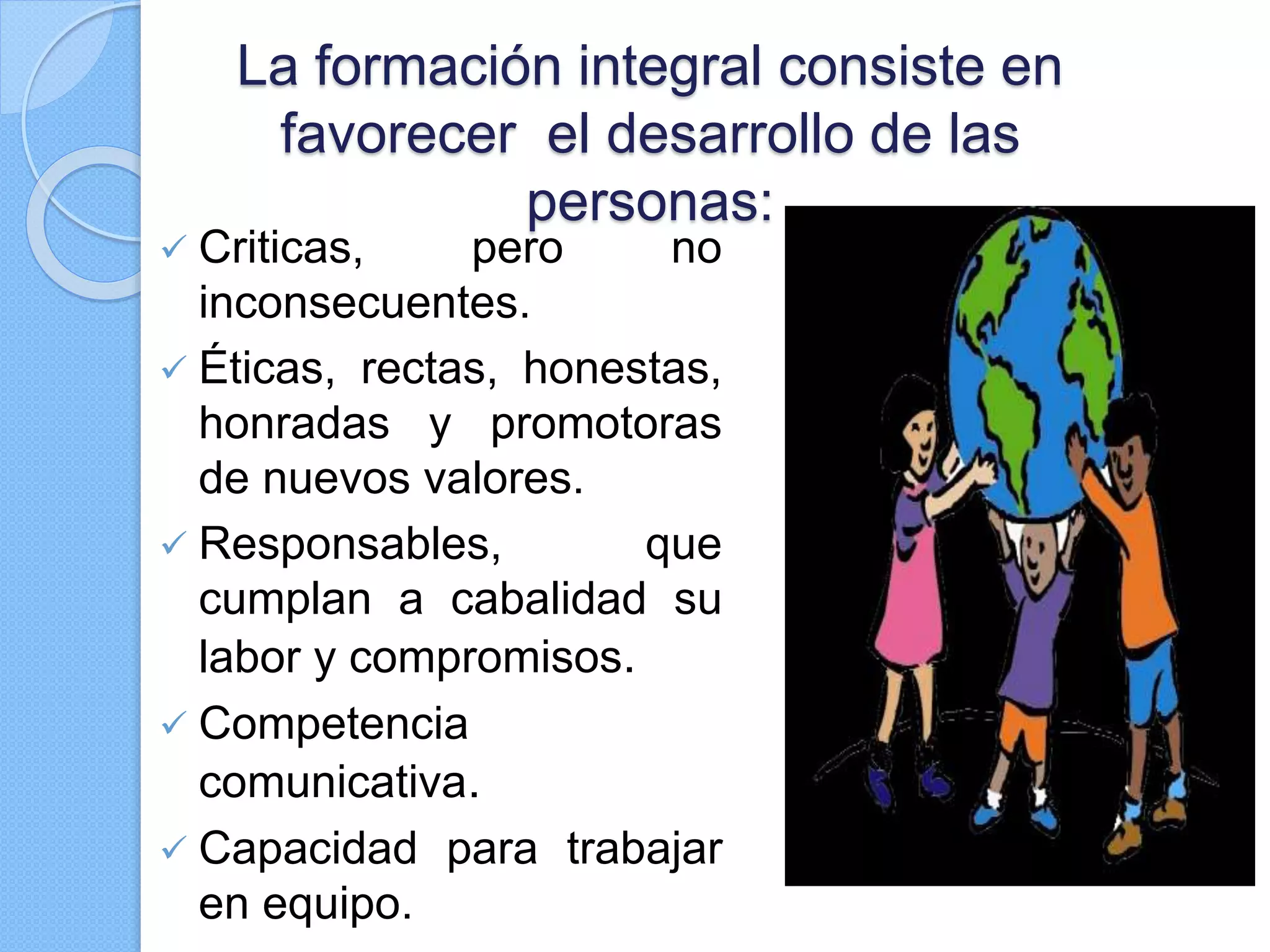 Formación integral | PPTX