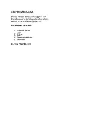 Formaciogrup dad | DOCX