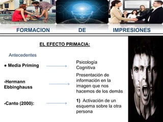 Formación de impresiones | PPTX