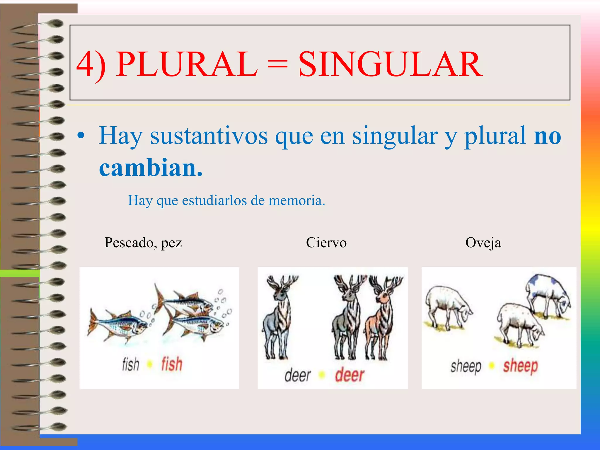 Formacion del plural simplificado | PPTX