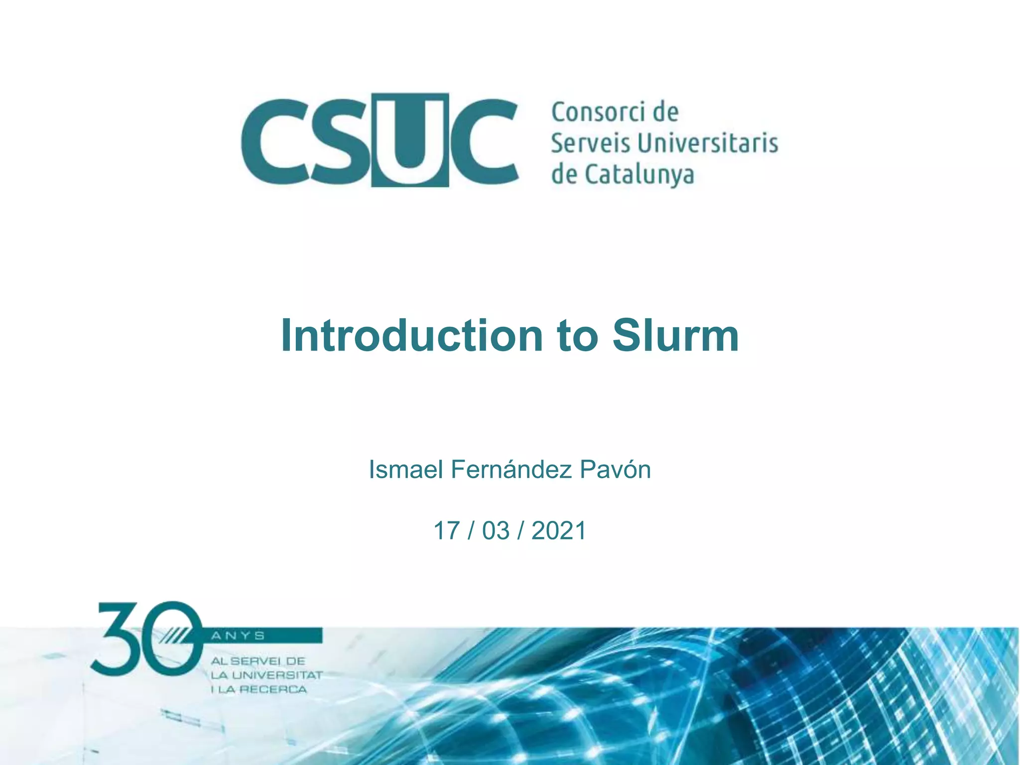 Introduction to SLURM | PPT