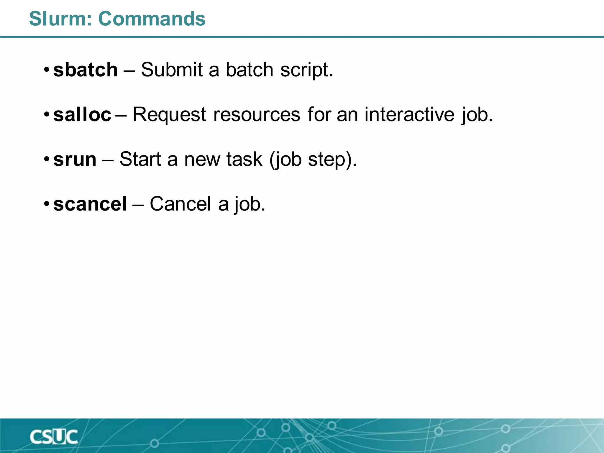 Introduction to SLURM | PPT