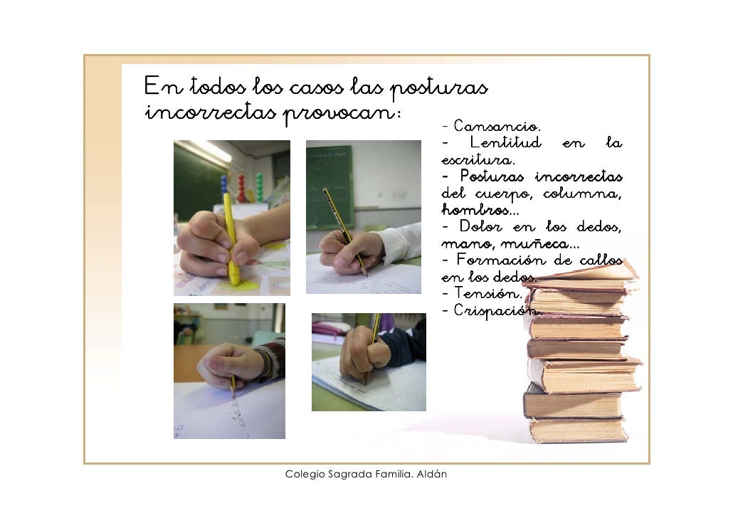 Forma Correcta De Coger El Lápiz