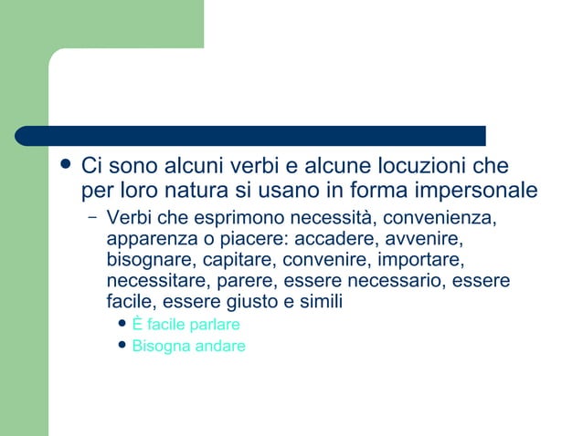 Forma Impersonale | PPT