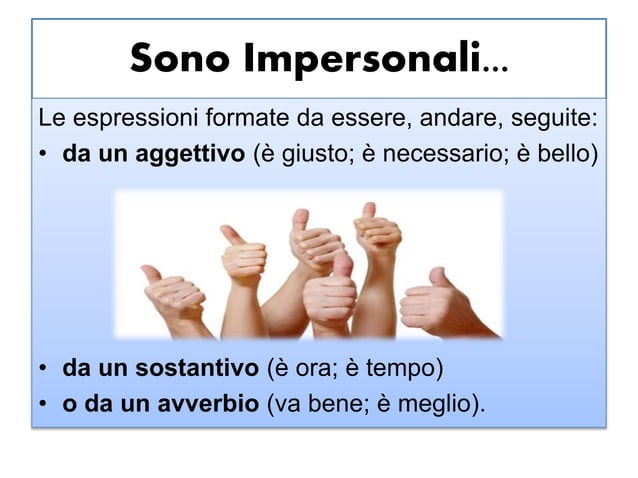 Forma impersonale pre int2 | PPTX
