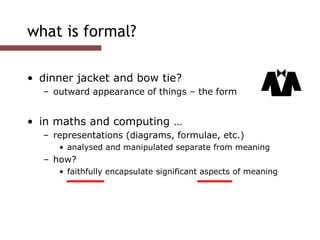 Formal 3 – What is formal – finger counting to abstract concepts | PPT
