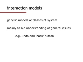 Formal 8 – Interaction Models – describing general properties of ...