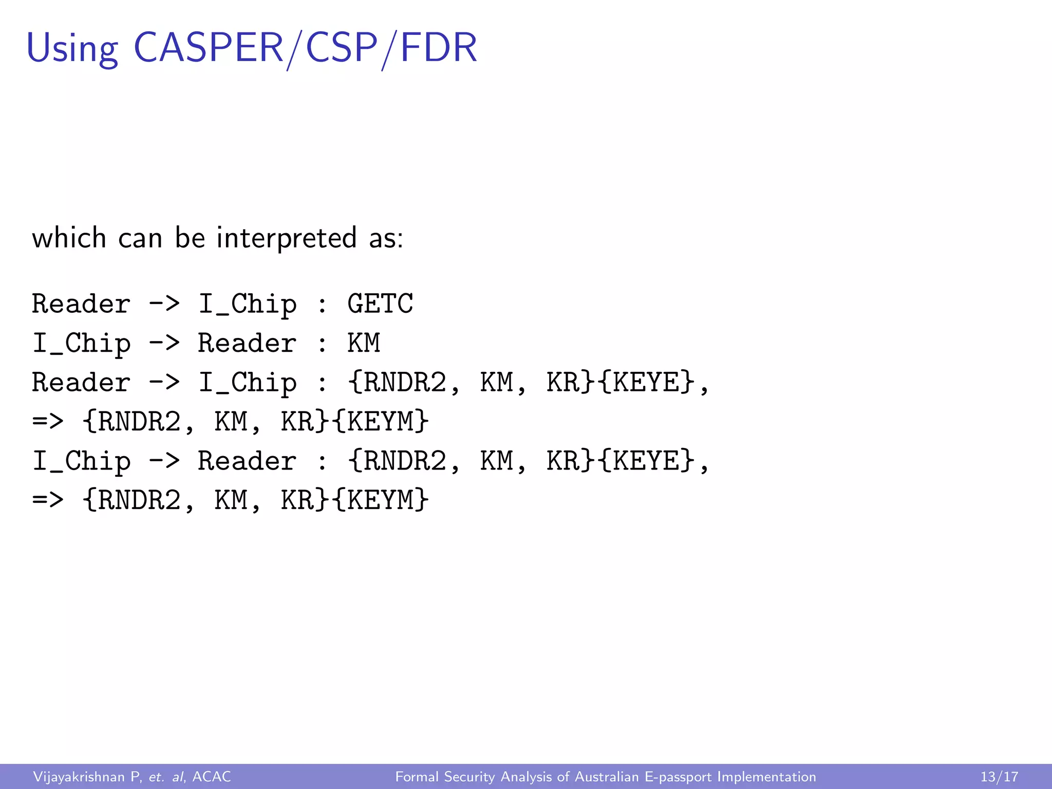 Formal Security Analysis of Australian ePassport Implementation | PDF