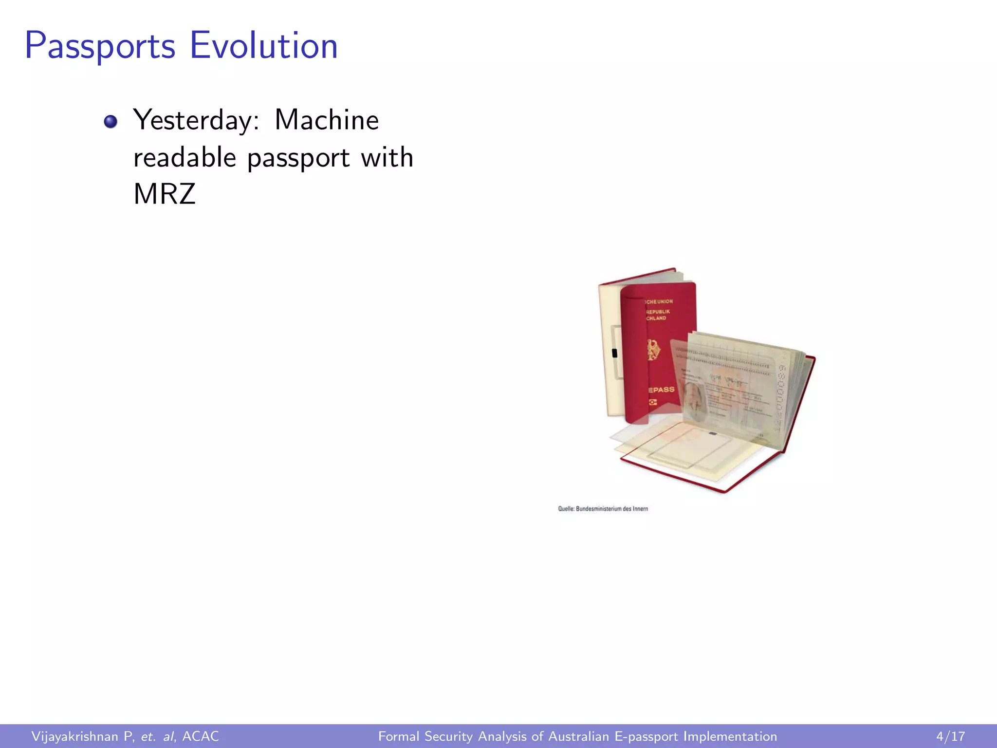Formal Security Analysis of Australian ePassport Implementation | PDF