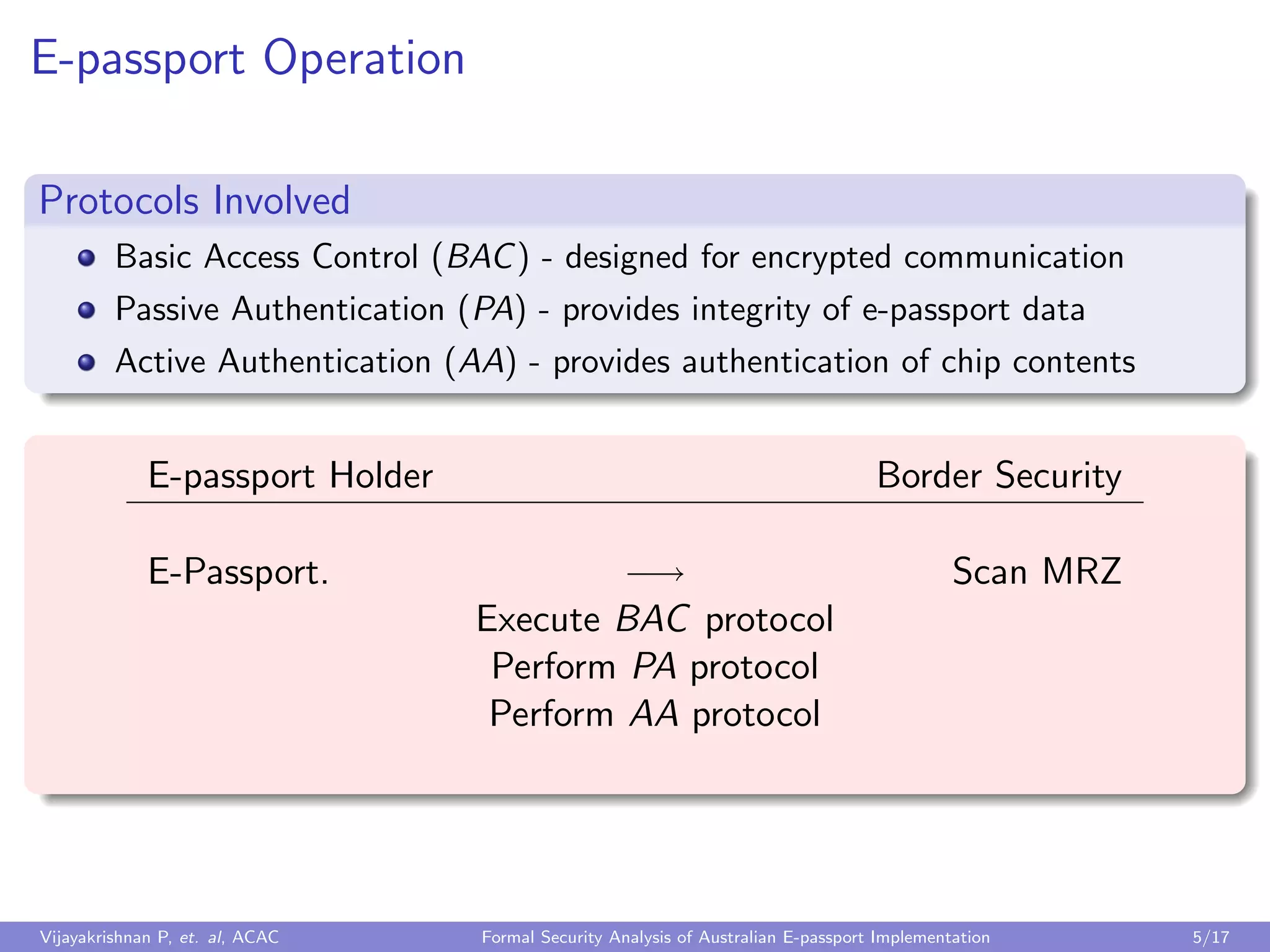 Formal Security Analysis of Australian ePassport Implementation | PDF