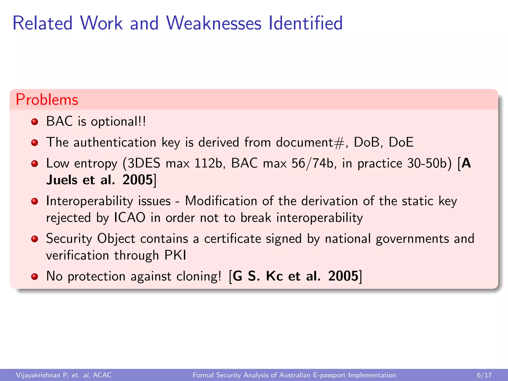 Formal Security Analysis of Australian ePassport Implementation | PDF
