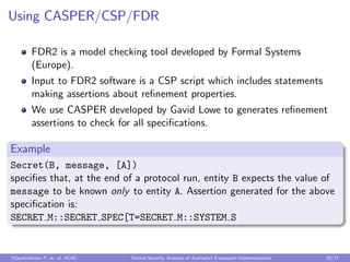 Formal Security Analysis of Australian ePassport Implementation | PDF