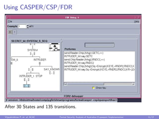 Formal Security Analysis of Australian ePassport Implementation | PDF