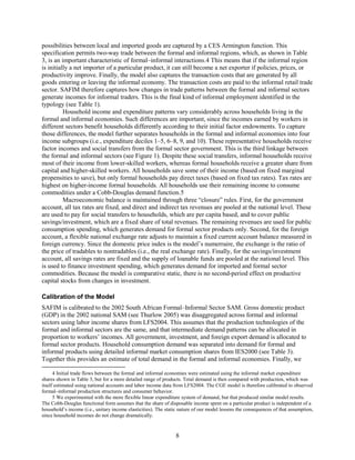 Formal informal economy linkages and unemployment in south africa | PDF