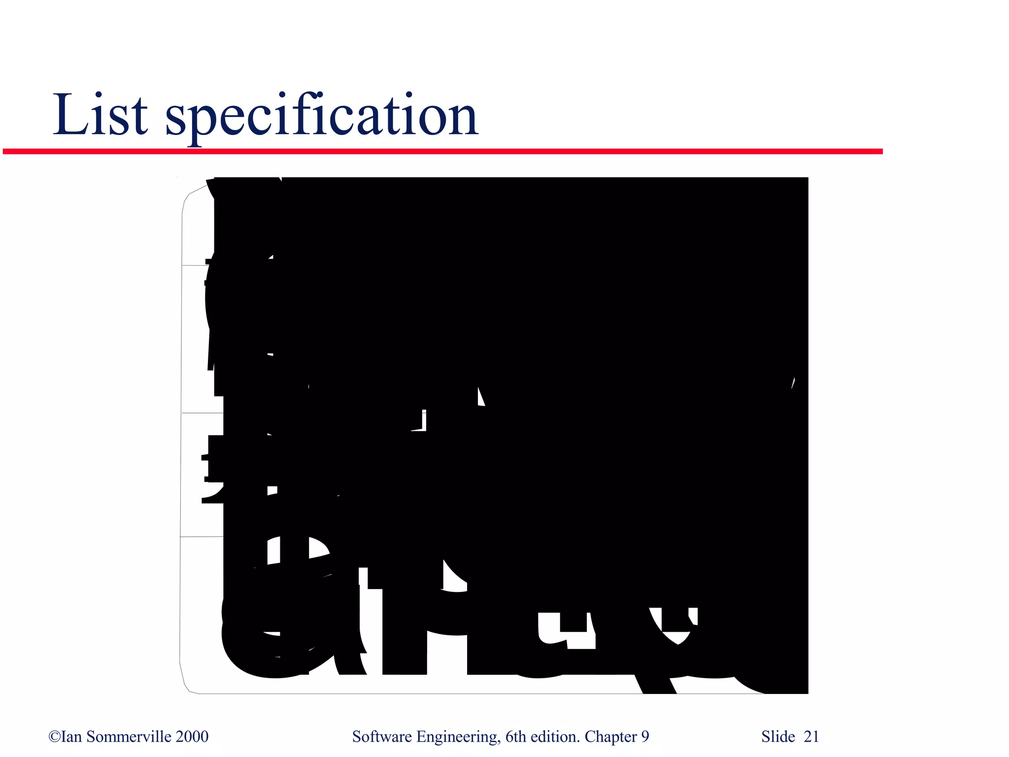 Formal Specification in Software Engineering SE9 | PPT