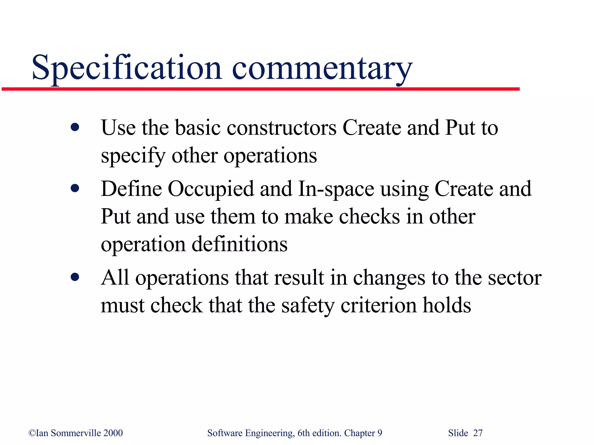 Formal Specification in Software Engineering SE9 | PPT