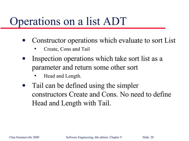 Formal Specification In Software Engineering Se9 Ppt Programming