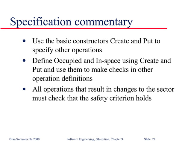 Formal Specification in Software Engineering SE9 | PPT | Programming ...