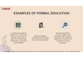 Formal vs Informal Education | PDF