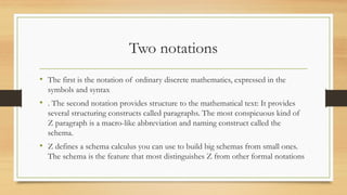 Formal methods in software engineering course lecture 2 | PPTX