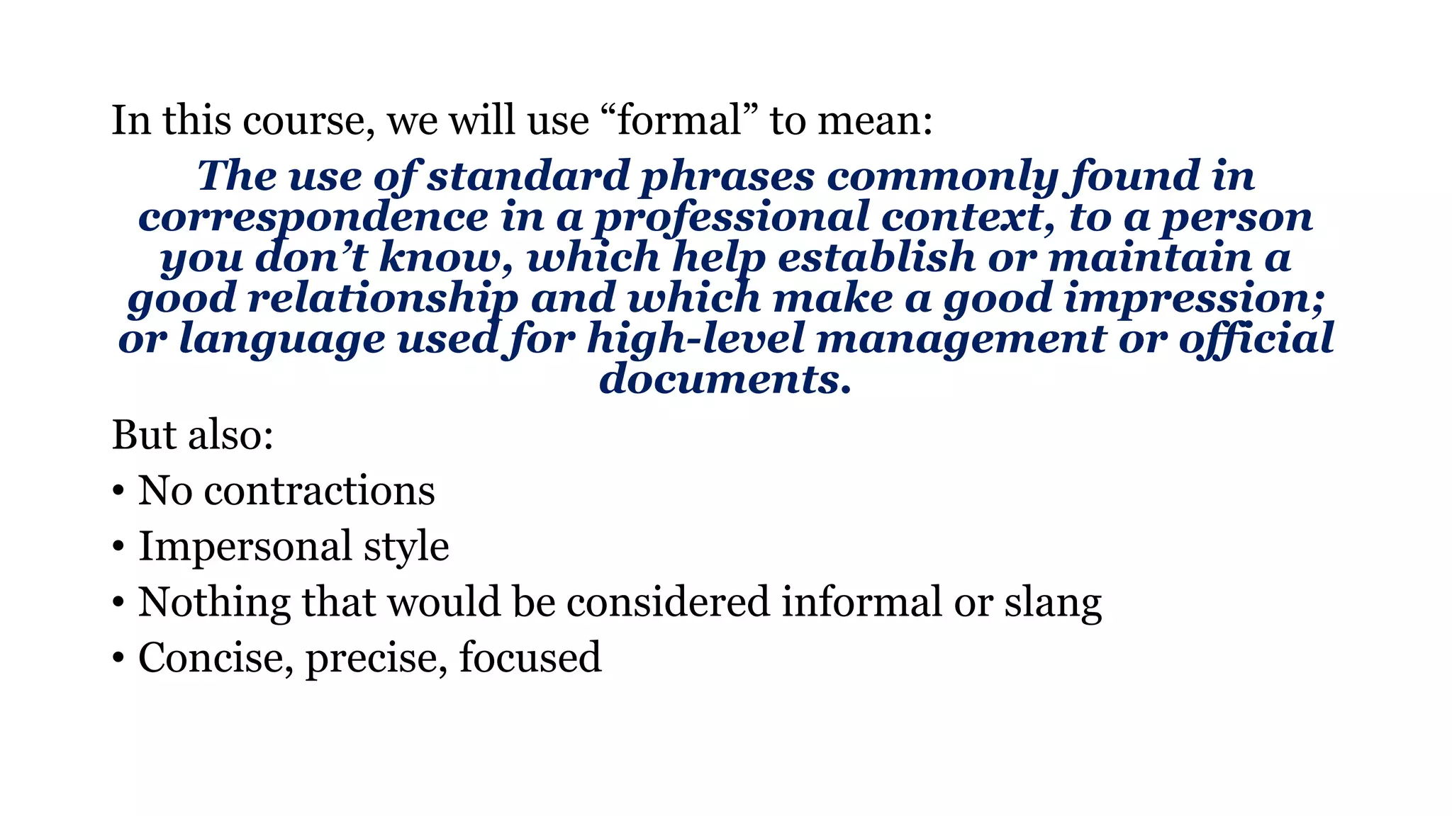 Formal, academic, standard and informal english rev june 2020 | PPTX ...