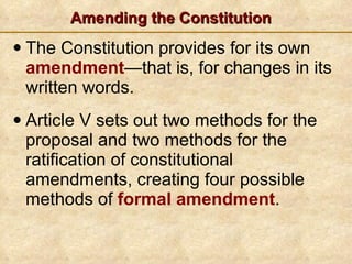 Formal amendments | PPT