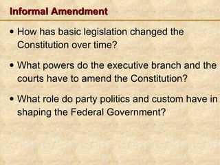 Formal amendments | PPT
