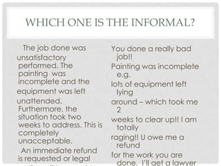 Formal and informal | PPTX