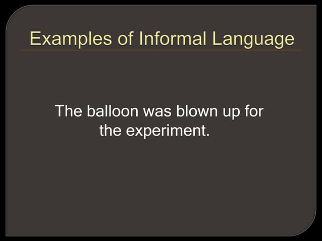 Formal and Informal Language | PPTX