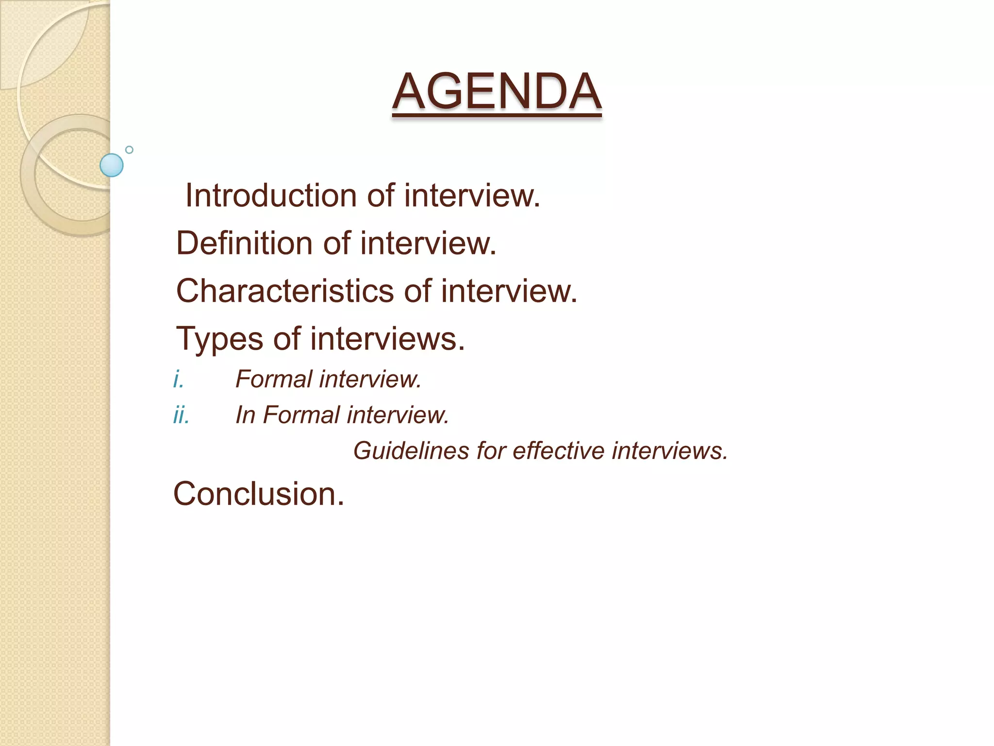 Formal and informal interview | PPTX