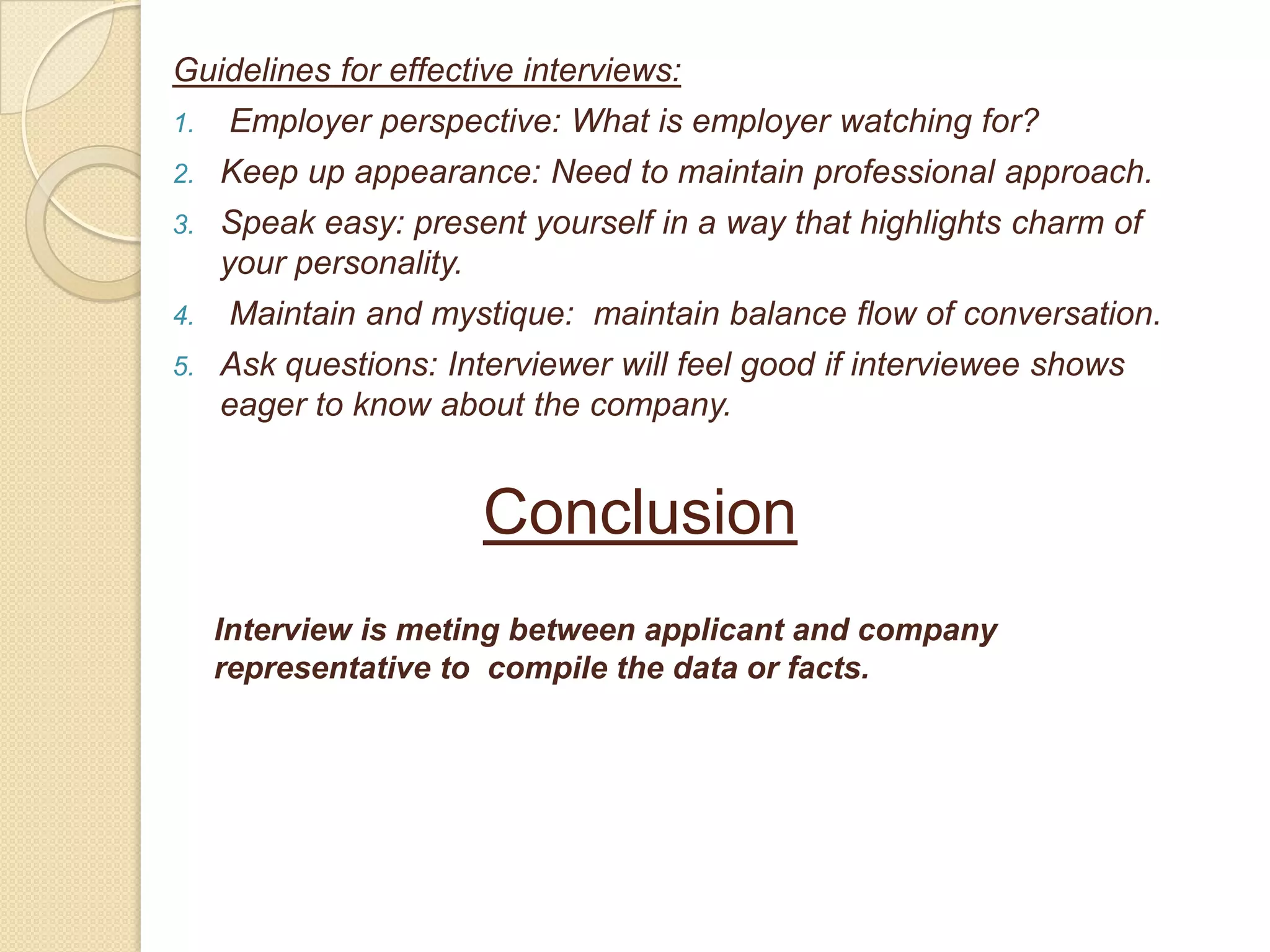 Formal and informal interview | PPTX