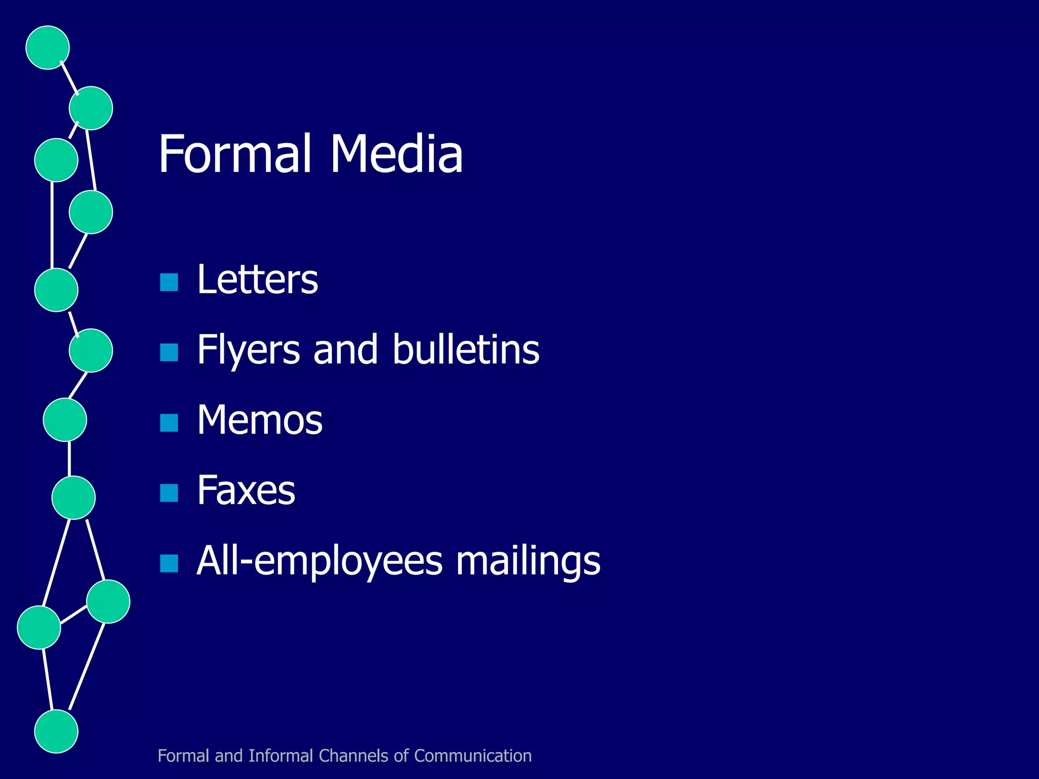 Formal and informal channels of communication | PPTX