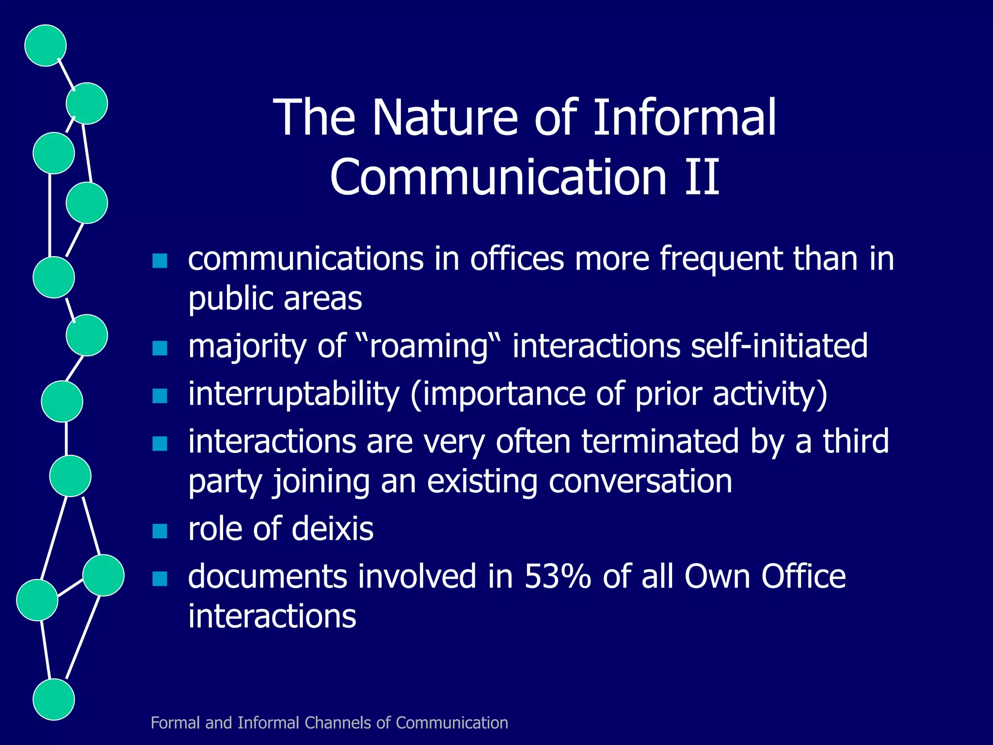 Formal and informal channels of communication | PPTX