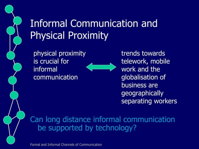 Formal and informal channels of communication | PPTX | Computer Networking | Computing