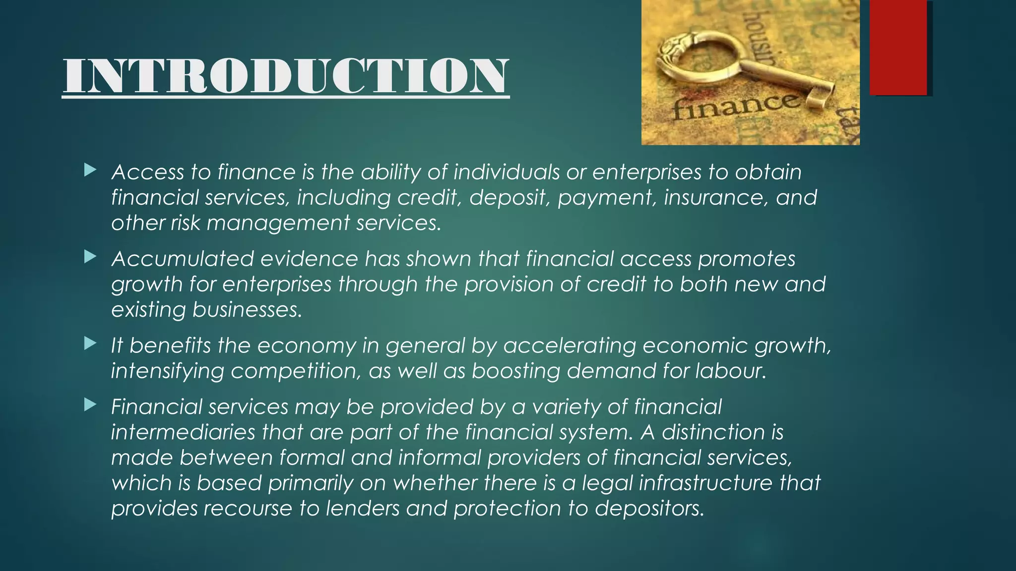 Formal and informal finance systems | PPT