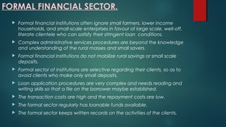 Formal and informal finance systems | PPT