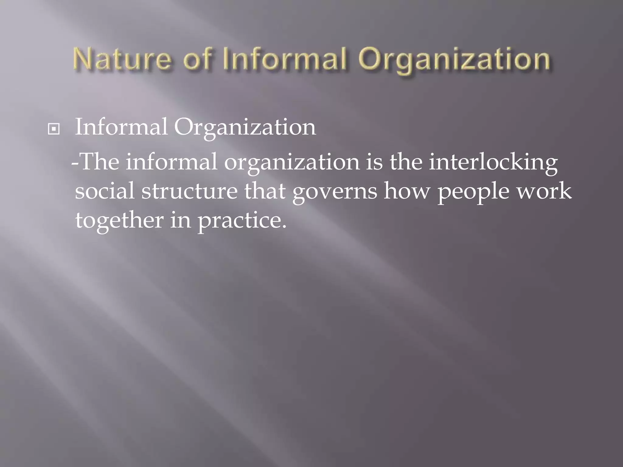 Formal and informal groups | PPTX