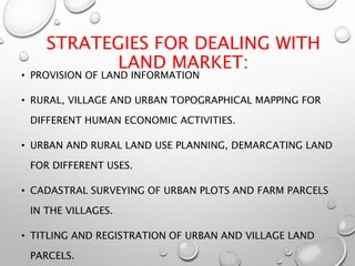 Formal and informal land market | PPTX