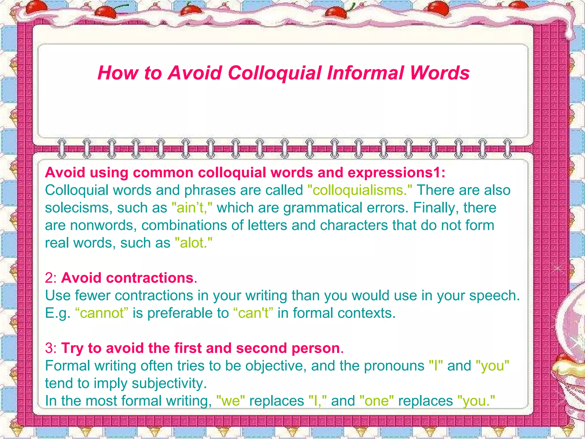 Formal and informal language2 | PPT