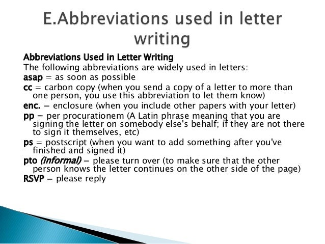 Formal and informal letter