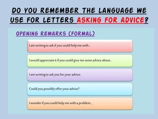 Formal and informal letters | PPT