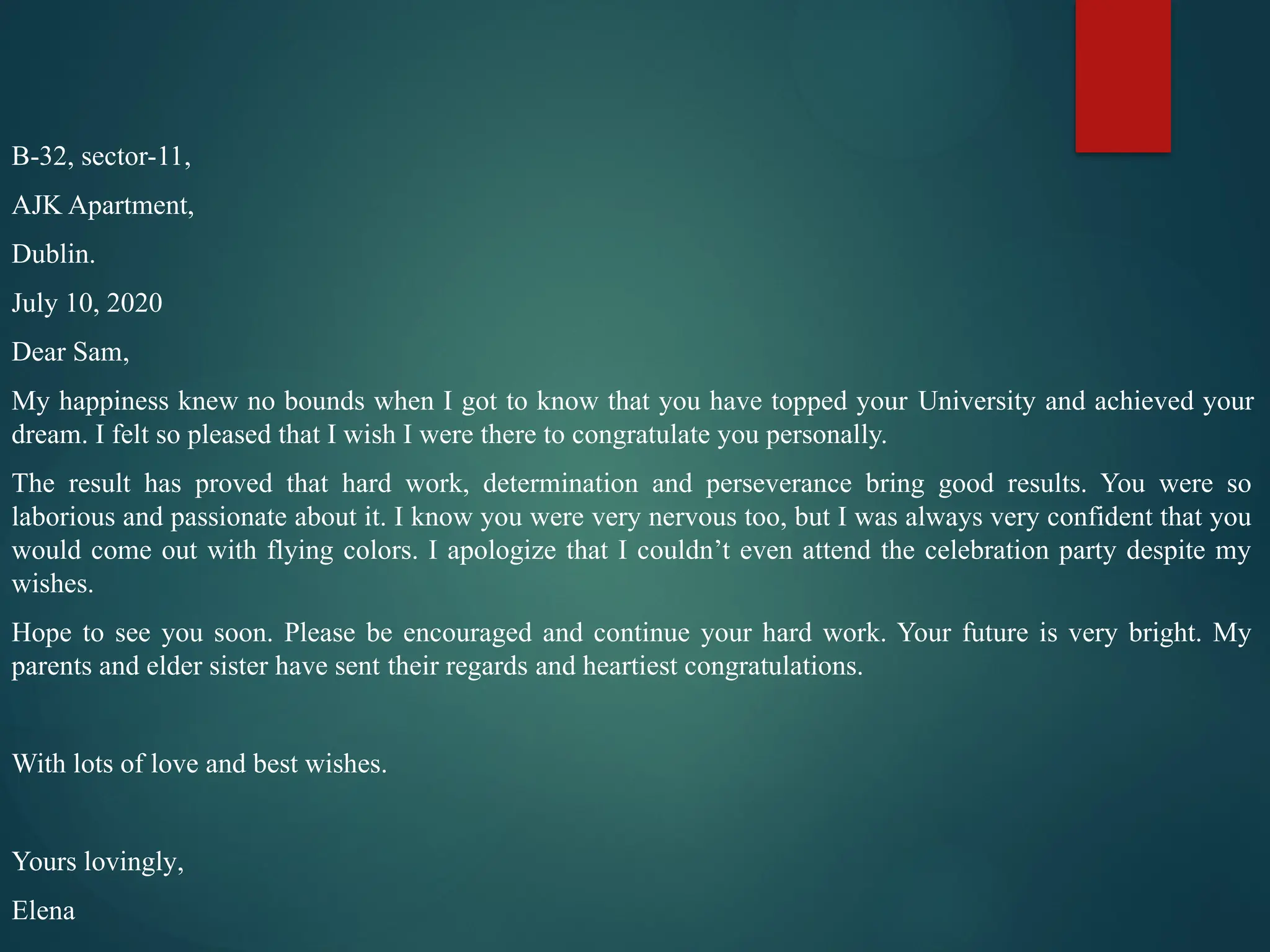 Formal and Informal Letter writing for EFL learners | PPTX