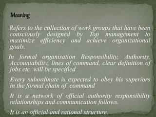 Formal and informal org | PPT